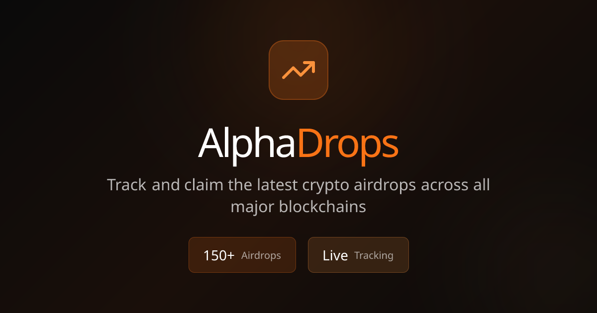 Alpha Drops | Crypto Airdrop Tracker & Web3 Opportunities